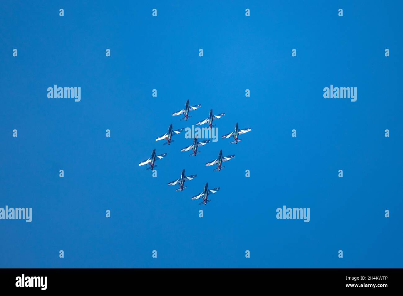 MONZA, ITALY - Sep 12, 2021: A Beautiful ceremony of an Italian Air ...