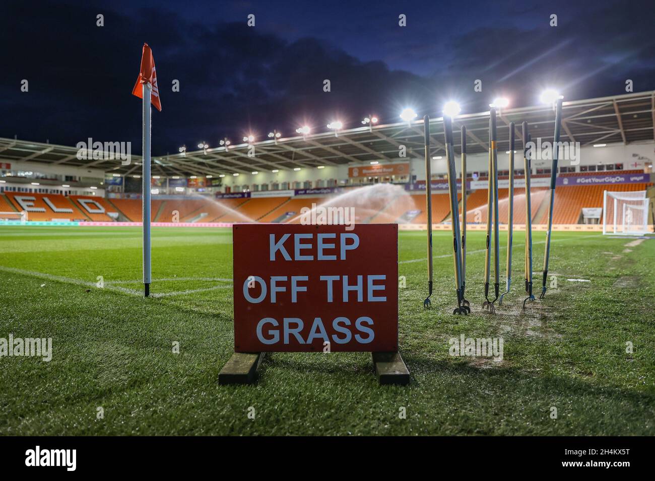 Football road sign general view gv hi-res stock photography and images ...