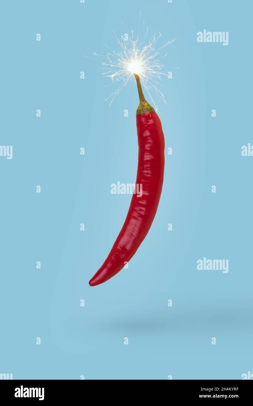 Red chili chilli hot minimal hi-res stock photography and images - Alamy