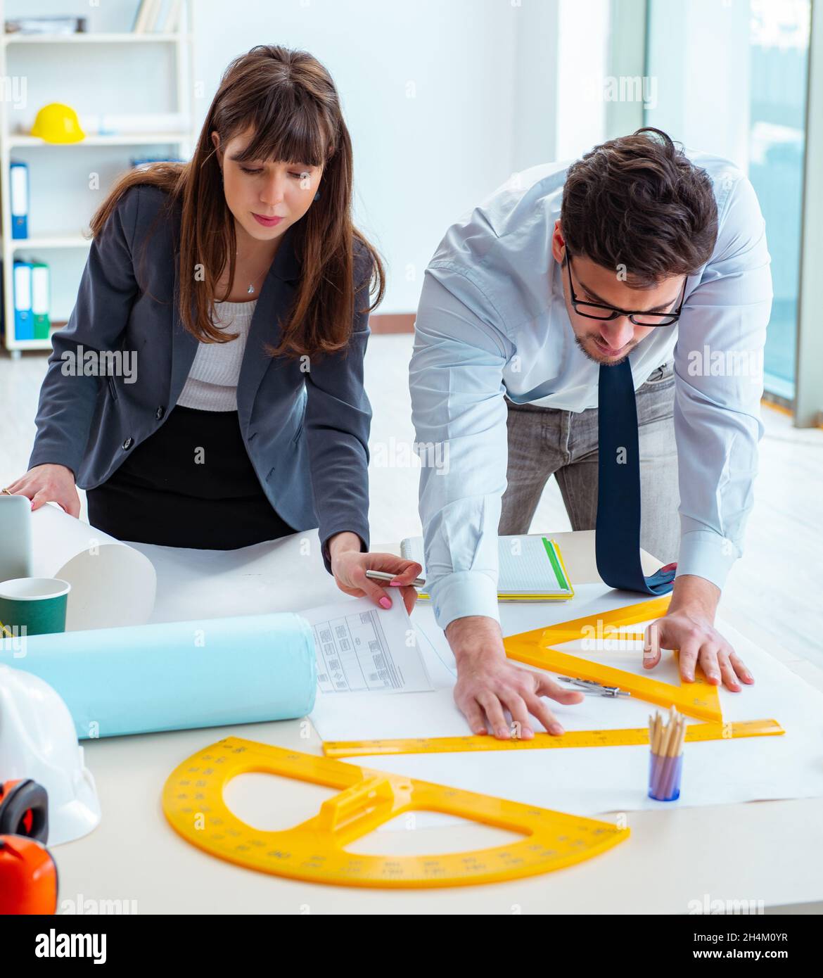 The engineers working on new project Stock Photo - Alamy