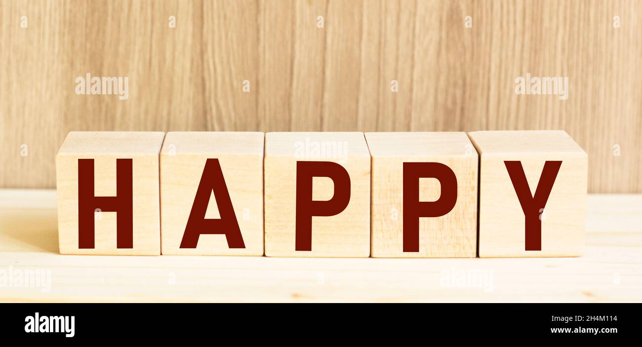 Happy quote lettering hi-res stock photography and images - Alamy
