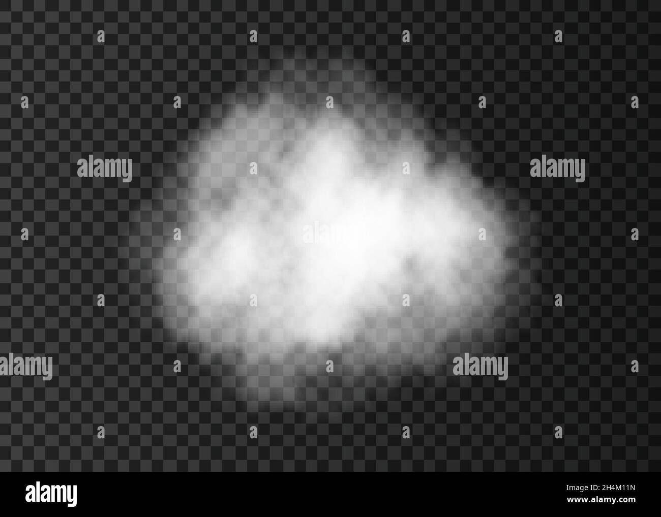 White smoke puff. Steam explosion special effect. Realistic vector fire ...