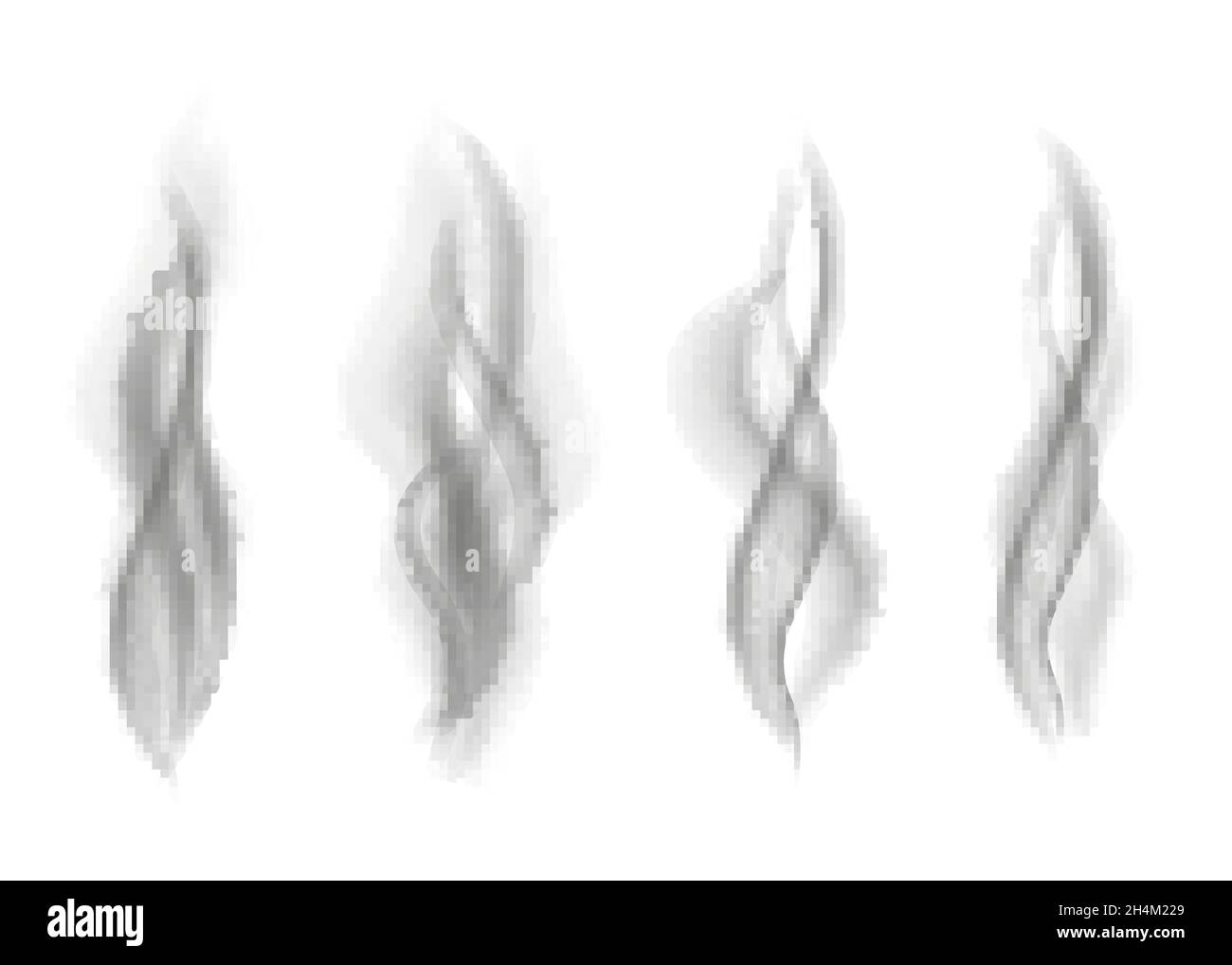 Gray fire smoke isolated Stock Vector Images - Alamy