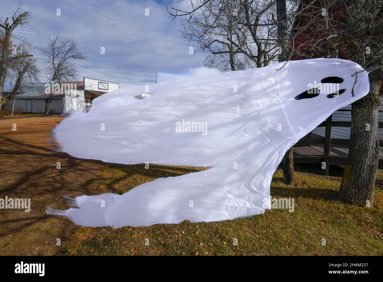 Ghost in a ghost town, Rowley, Alberta, Canada Stock Photo - Alamy