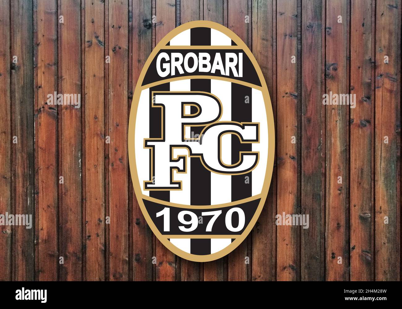 Coat of arms Grobari (Gravediggers) 1970, FC Partizan fans, Belgrade ...