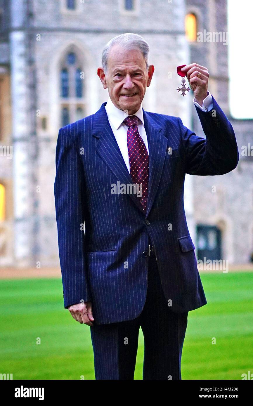 Holocaust survivor John Hajdu after receiving an MBE for services to ...