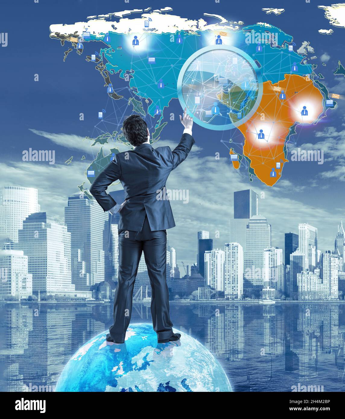 The social networks and online interactions concept Stock Photo - Alamy