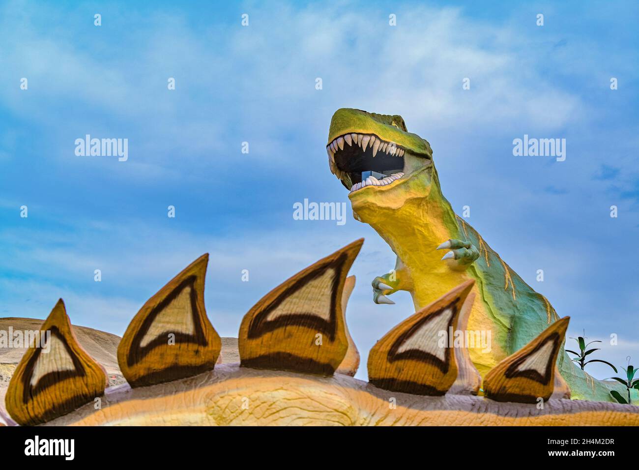 World's largest model T Rex dinosaur, Drumheller, Alberta, Canada Stock ...