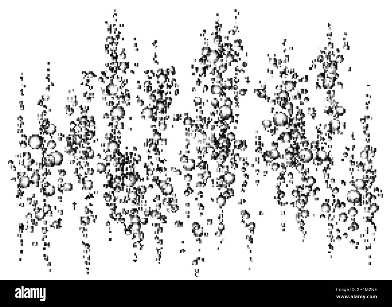 Effervescent drink. Fizz. Underwater fizzing air, water or oxygen ...