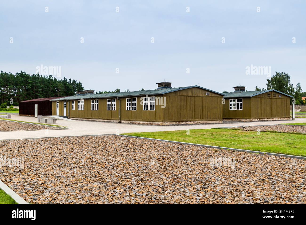 Sachsenhausen concentration camp buildings, Germany Stock Photo - Alamy