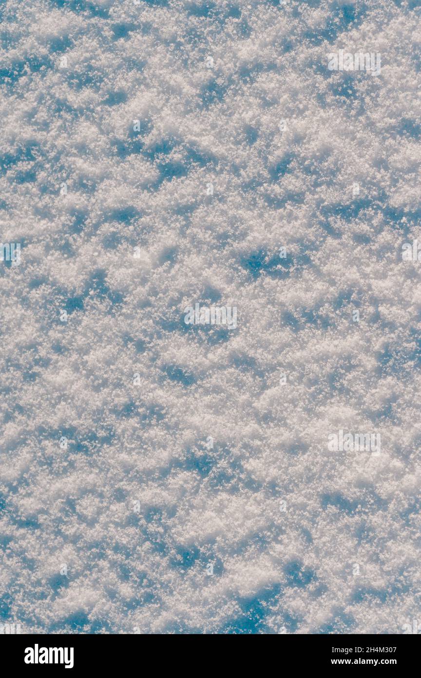 Snow and snowflakes season, texture of loose and dry snow. new Stock ...