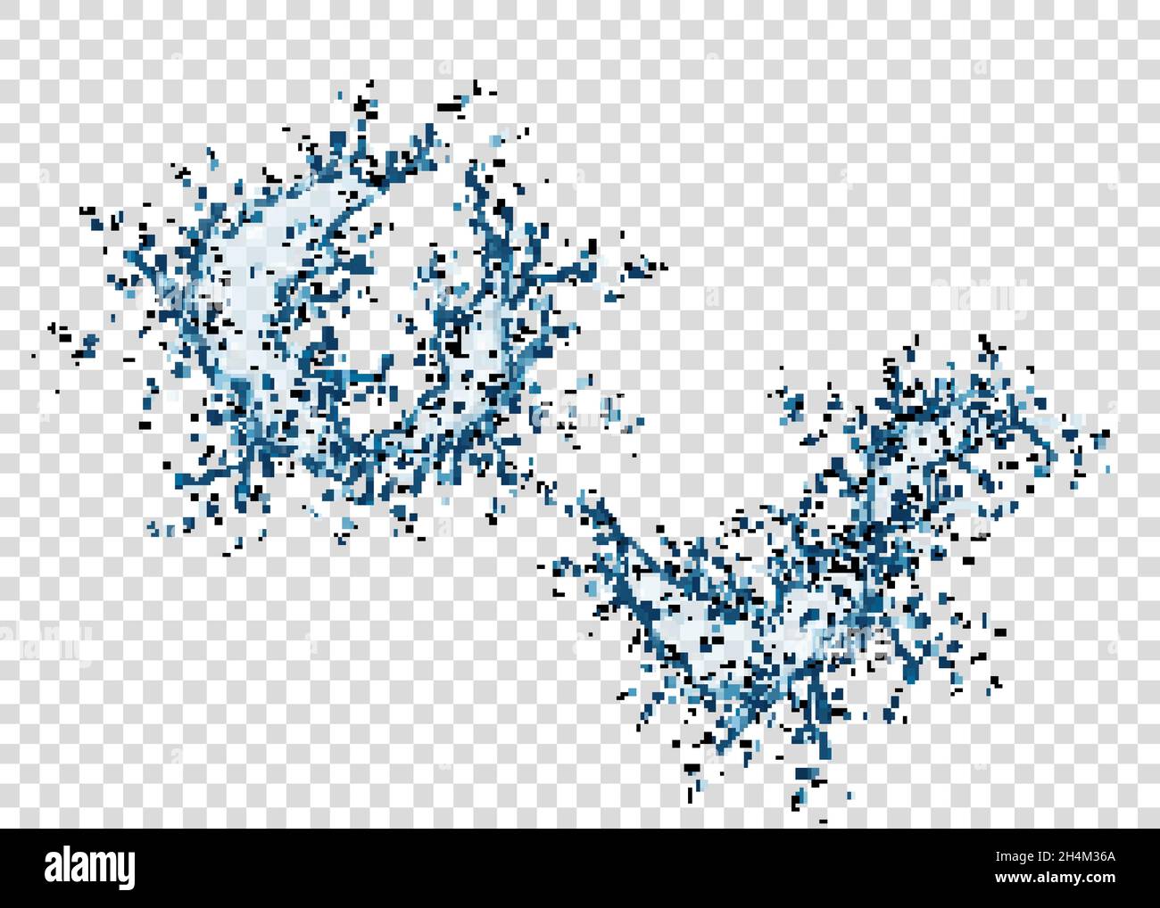 Water splash and drops isolated on transparent background. Vector ...