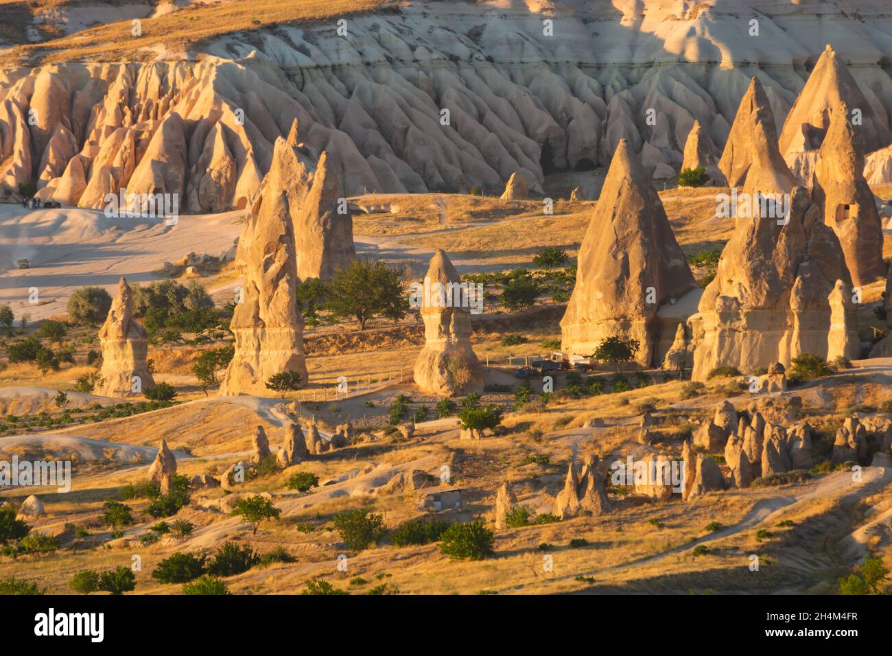 Cappadocia view at sunset from Asiklar Tepesi in Goreme. Cappadocia ...