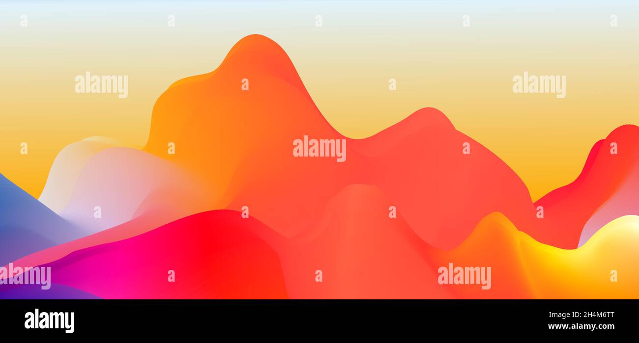 Vector abstract colorful flowing wave lines background. Design element ...