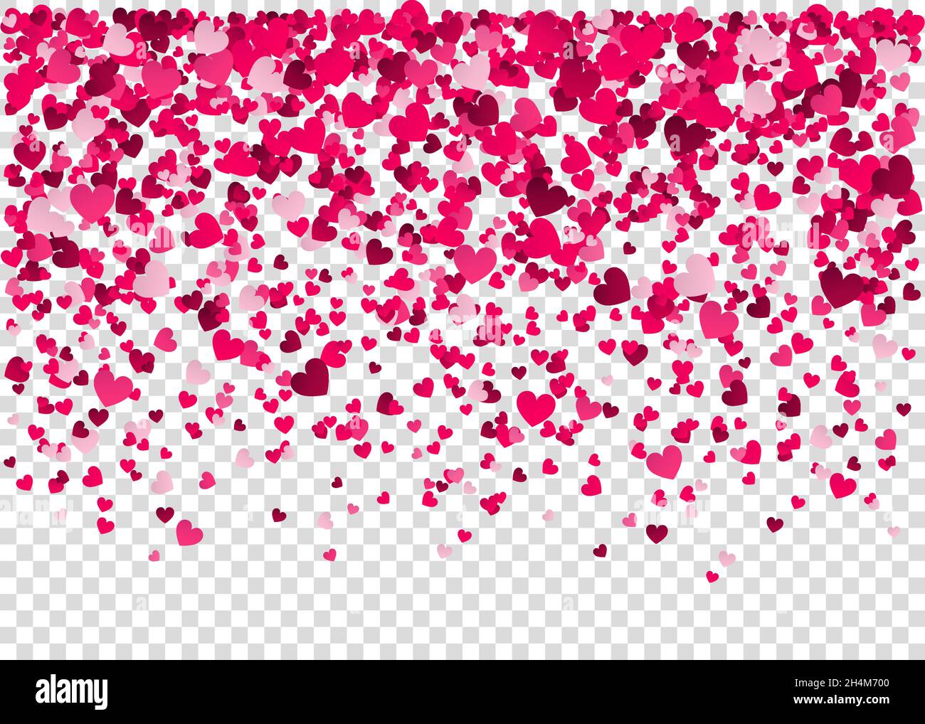 Pink heart confetti, Valentine's day background. Design element for ...