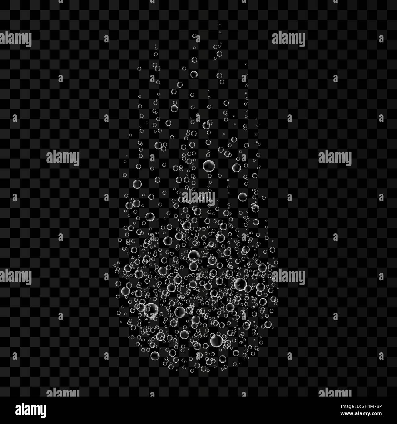 Effervescent soluble tablet bubbles isolated on white background ...