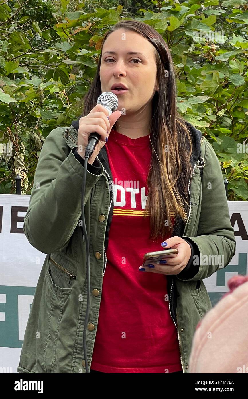 New York, NY, USA. 3rd Nov, 2021. Rachel Maniscalco, Staten island ...