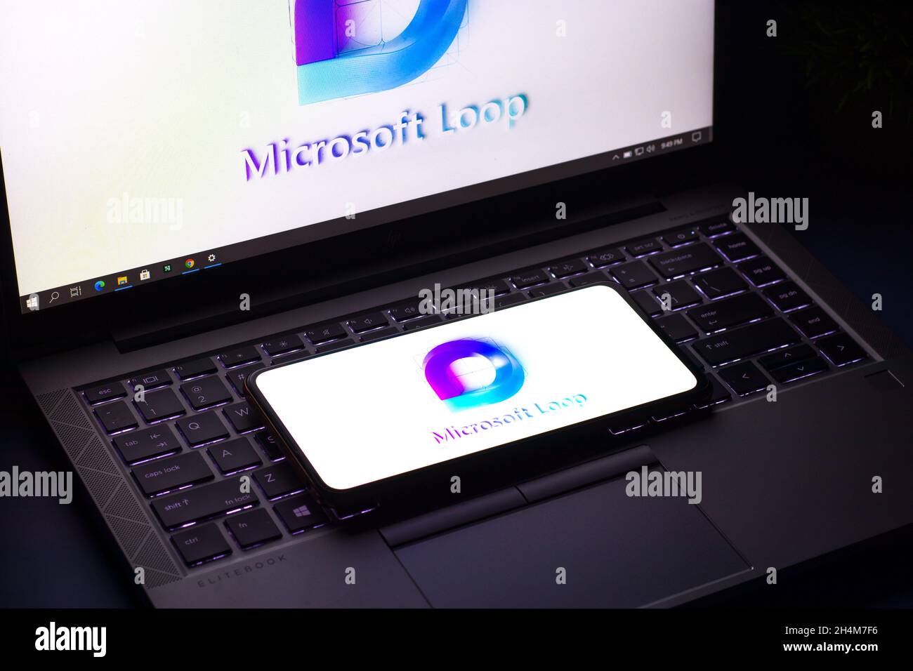 West Bangal, India - November 03, 2021 : Microsoft Loop logo on Laptop ...