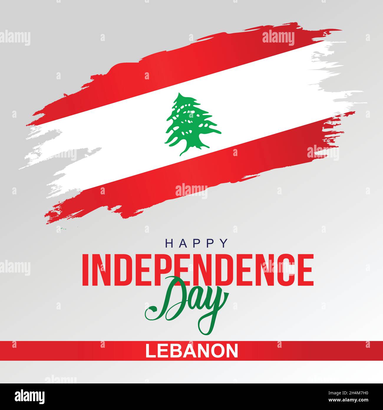 happy independence day Lebanon greetings. vector illustration design ...