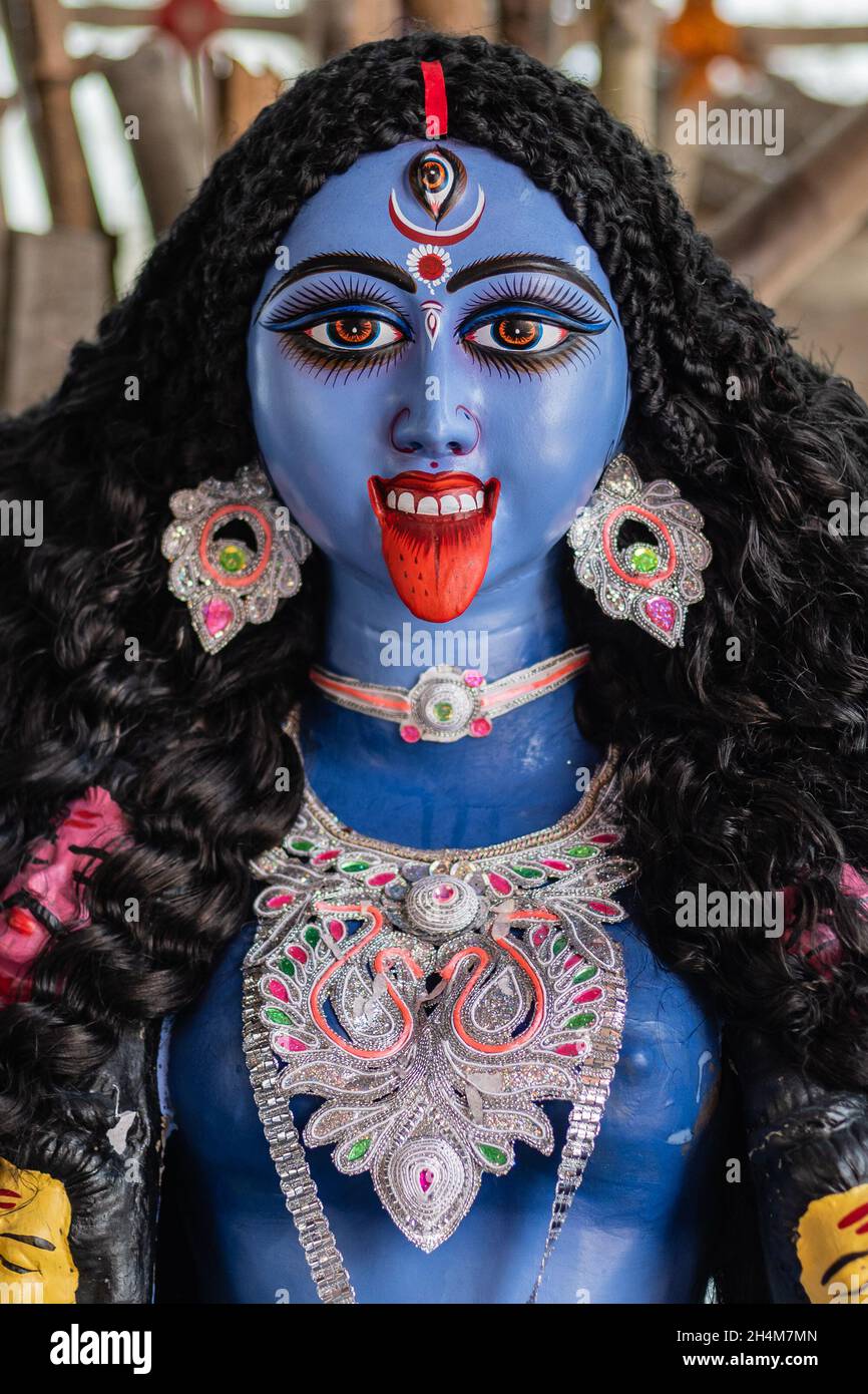 Kolkata, India. 03rd Nov, 2021. Portrait of a beautiful Idols in ...
