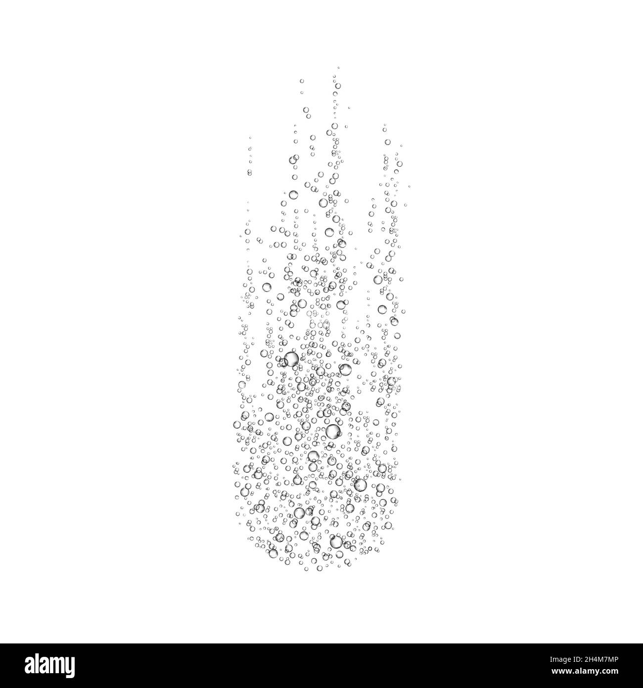 Effervescent soluble tablet bubbles isolated on white background ...