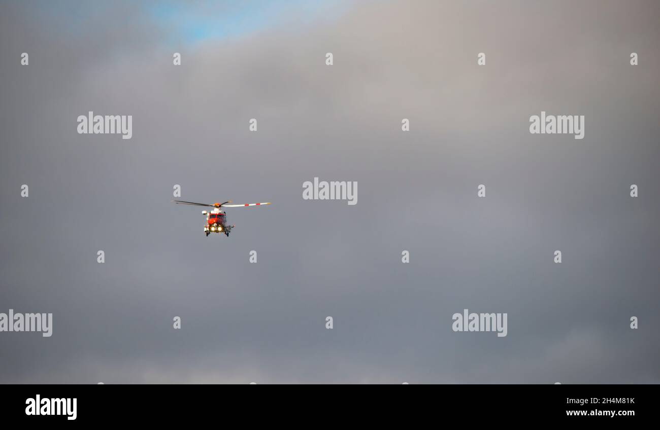 Red white search rescue helicopter hi-res stock photography and images ...