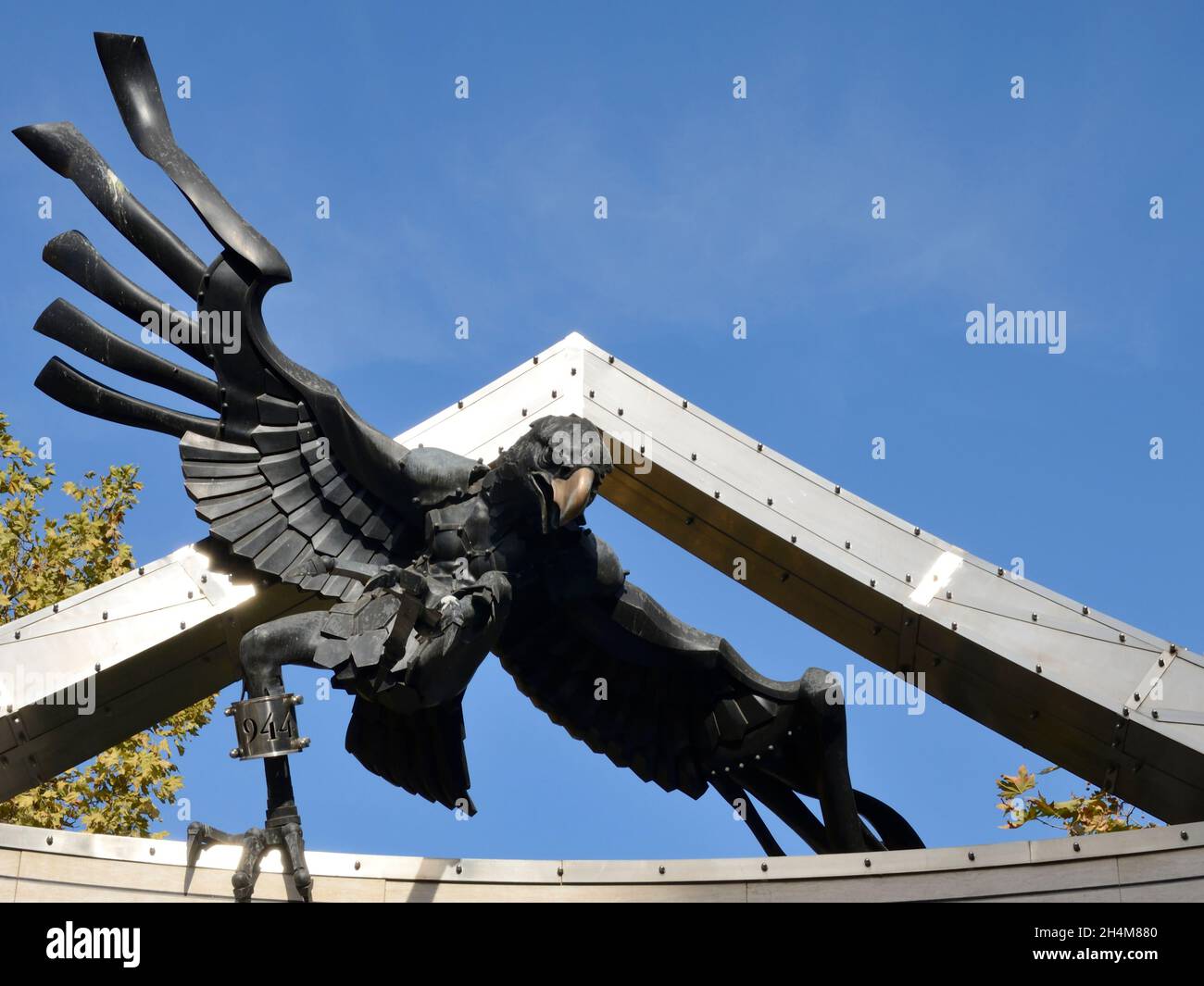 Budapest, Hungary - October 22, 2021: Eagle representing the Nazi ...