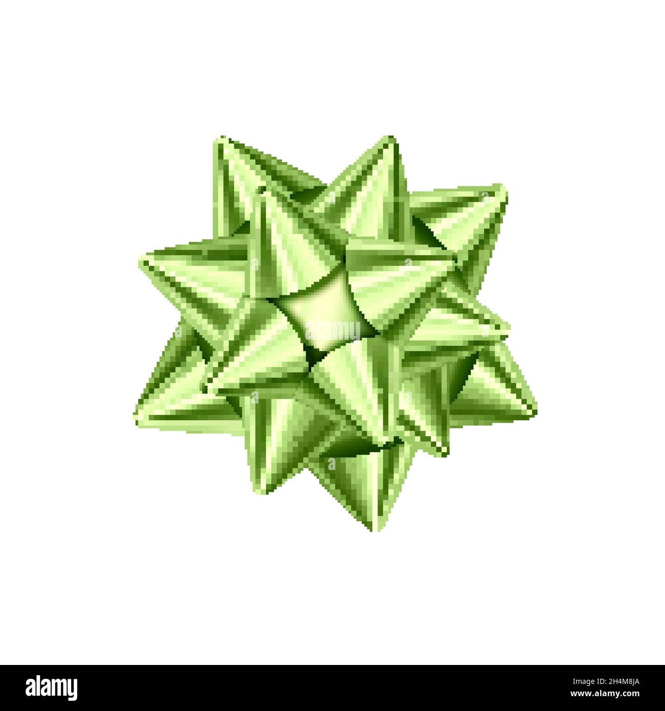 Green Present Bow
