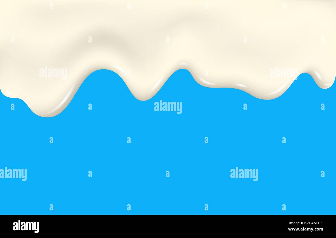 Milk splash. Yogurt texture. Dripping cream, liquid, ice cream. Flowing ...