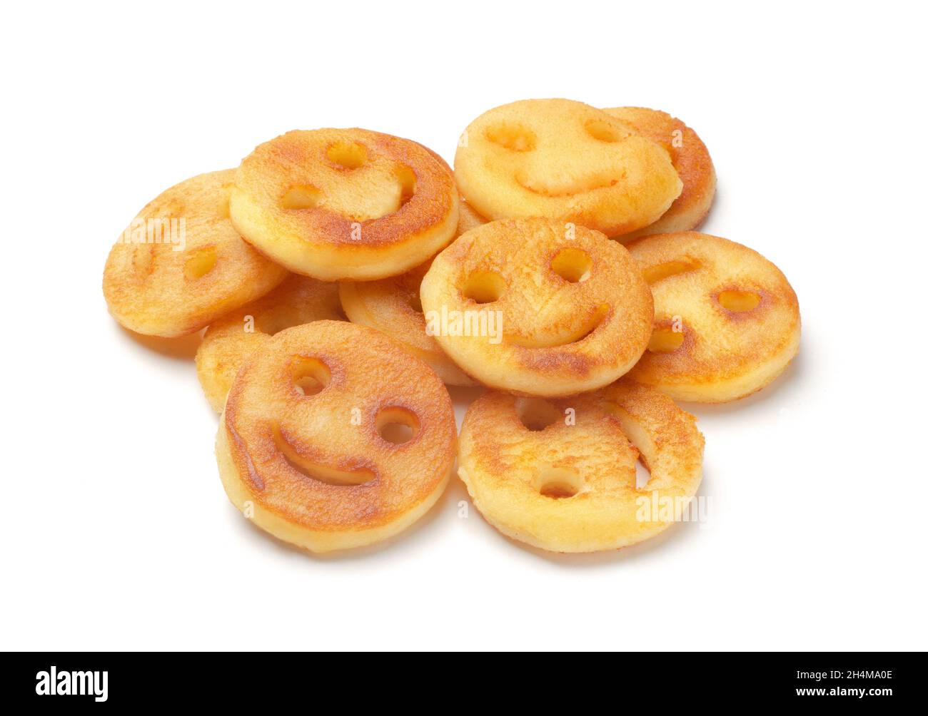 Fried potato as smile shape isolated on a white background Stock Photo ...