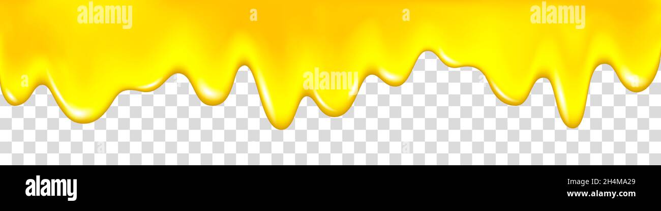 Honey drip. Golden syrup, caramel, jam, liquid oil. Yellow paint ...