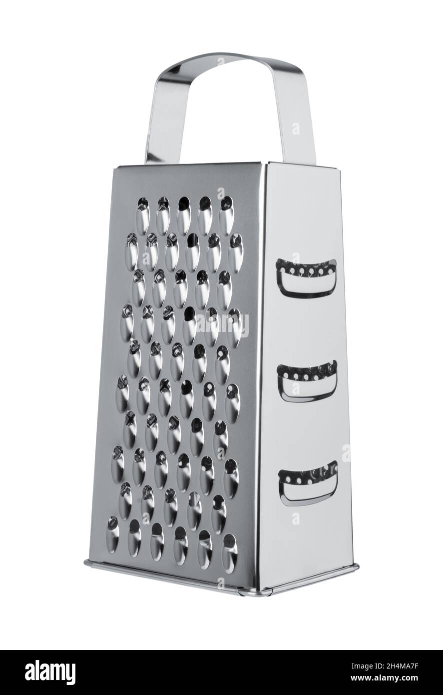 Stainless steel grater isolated on white background Stock Photo - Alamy
