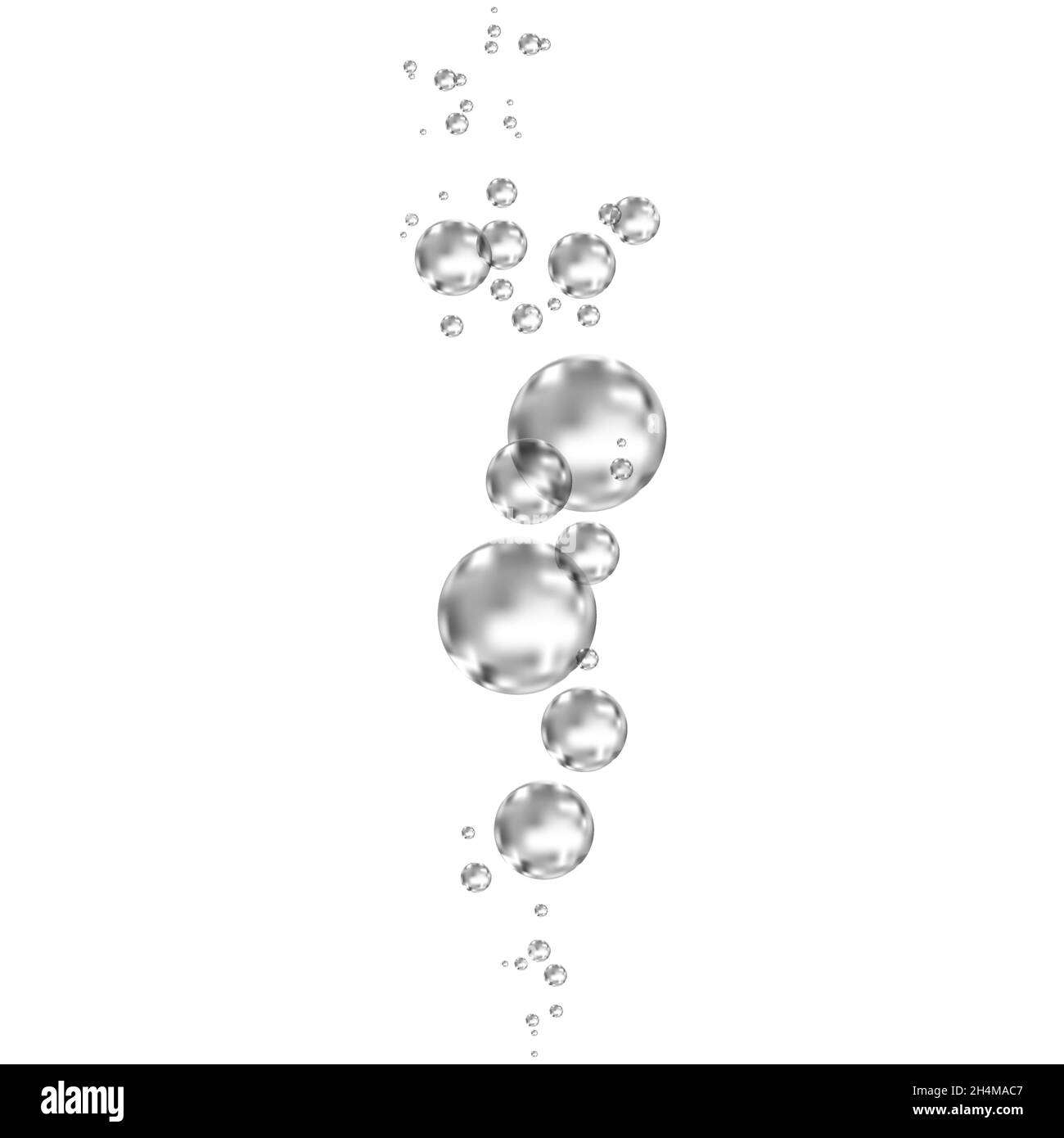 Underwater Bubbles Black And White