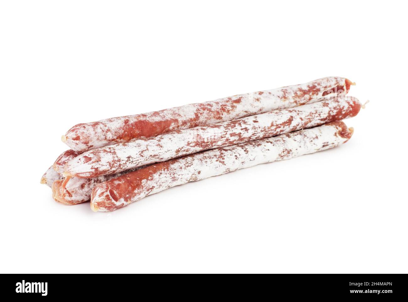 Italian salami sausages closeup Cut Out Stock Images & Pictures - Alamy