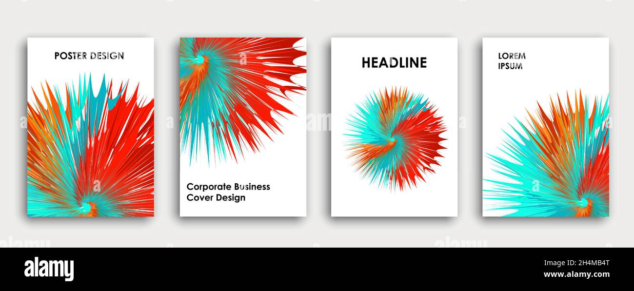 Colorful book cover page design. Abstract background. Paint explosion ...