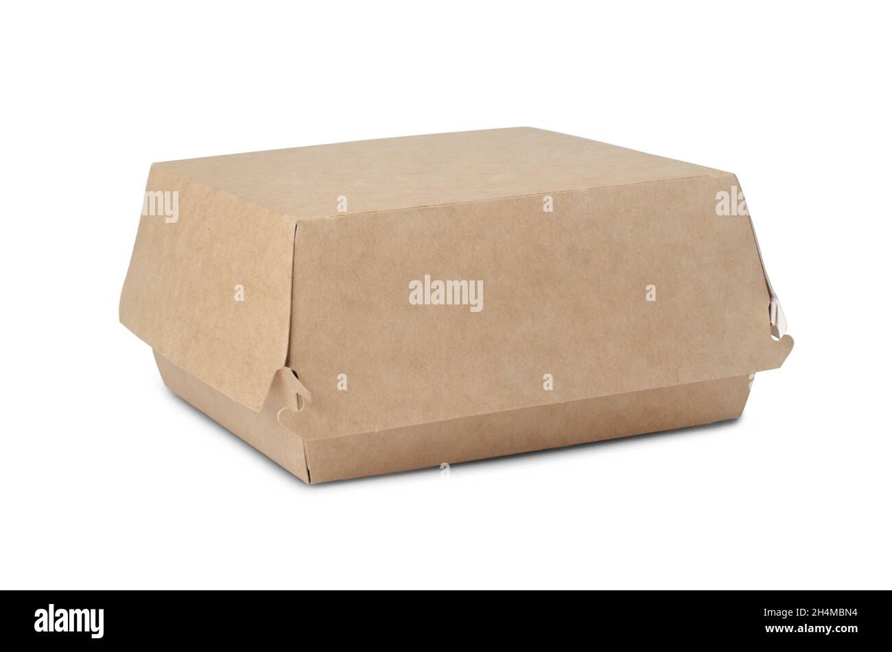 Takeaway burger box isolated on white background Stock Photo - Alamy