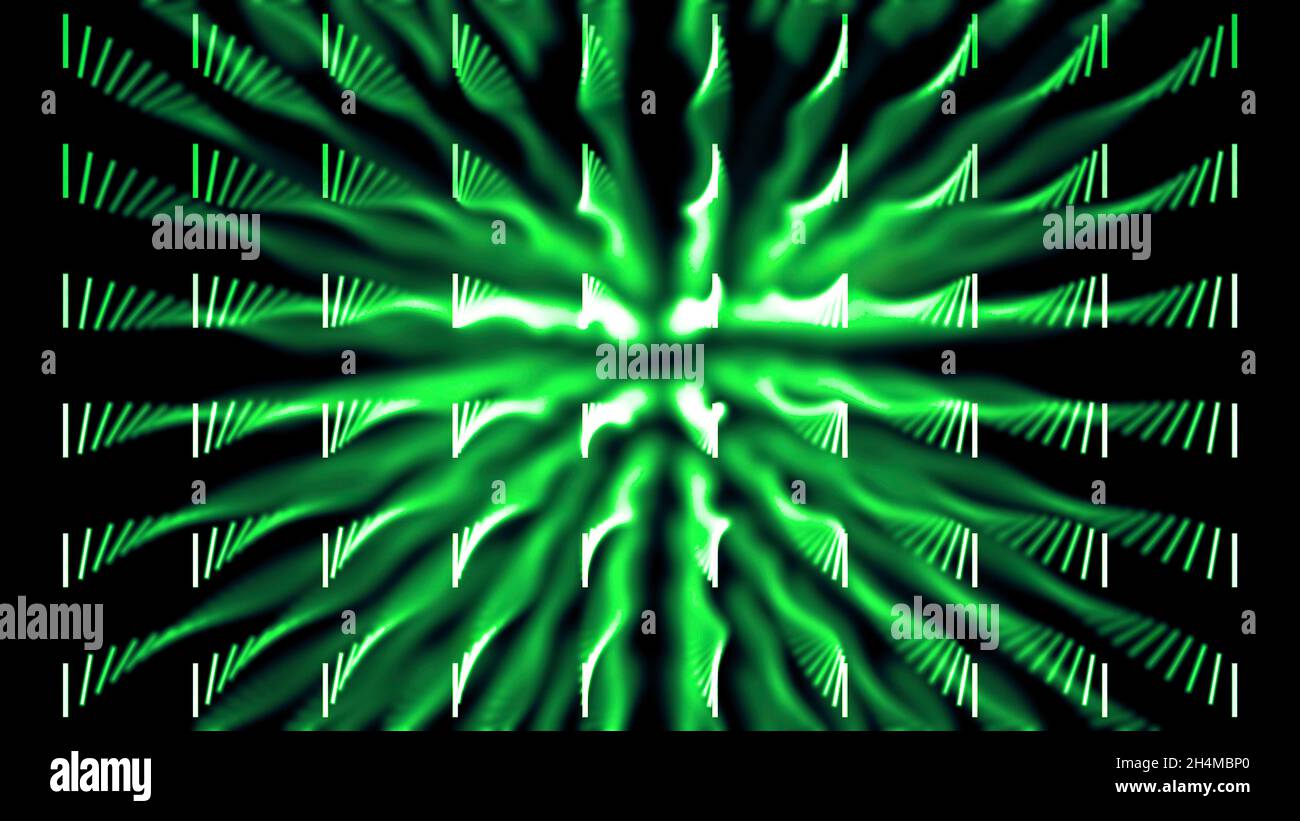 Background of lines extending into depth of black backdrop. Animation ...