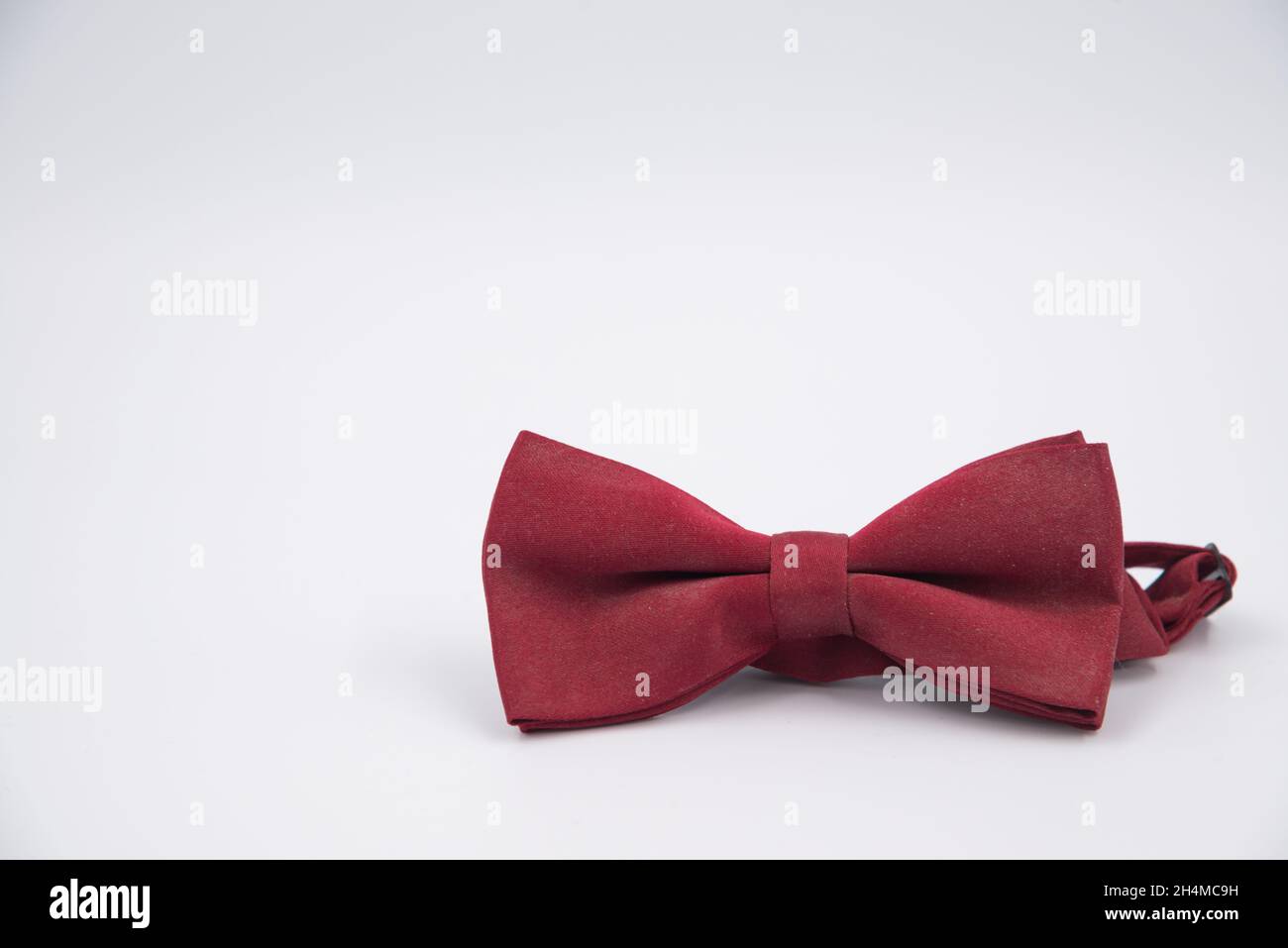 Red color bow tie isolated on white background with clipping path Stock ...