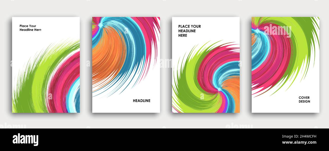 Colorful book cover page design. Abstract background. Paint explosion ...