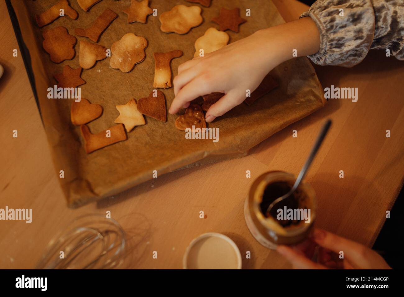 Person preparing delicious holiday cookies Stock Photo - Alamy