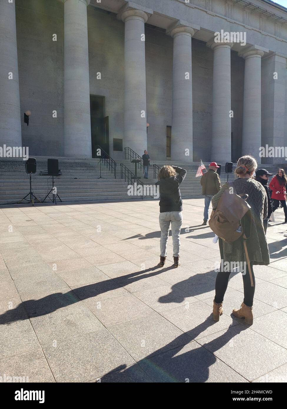 Health Freedom Rally, Ohio state capitol, Columbus, Ohio Stock Photo ...