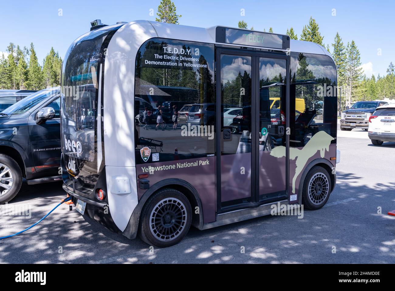 Wyoming, USA - June 28, 2021: The TEDDY electronic driverless vehicle ...