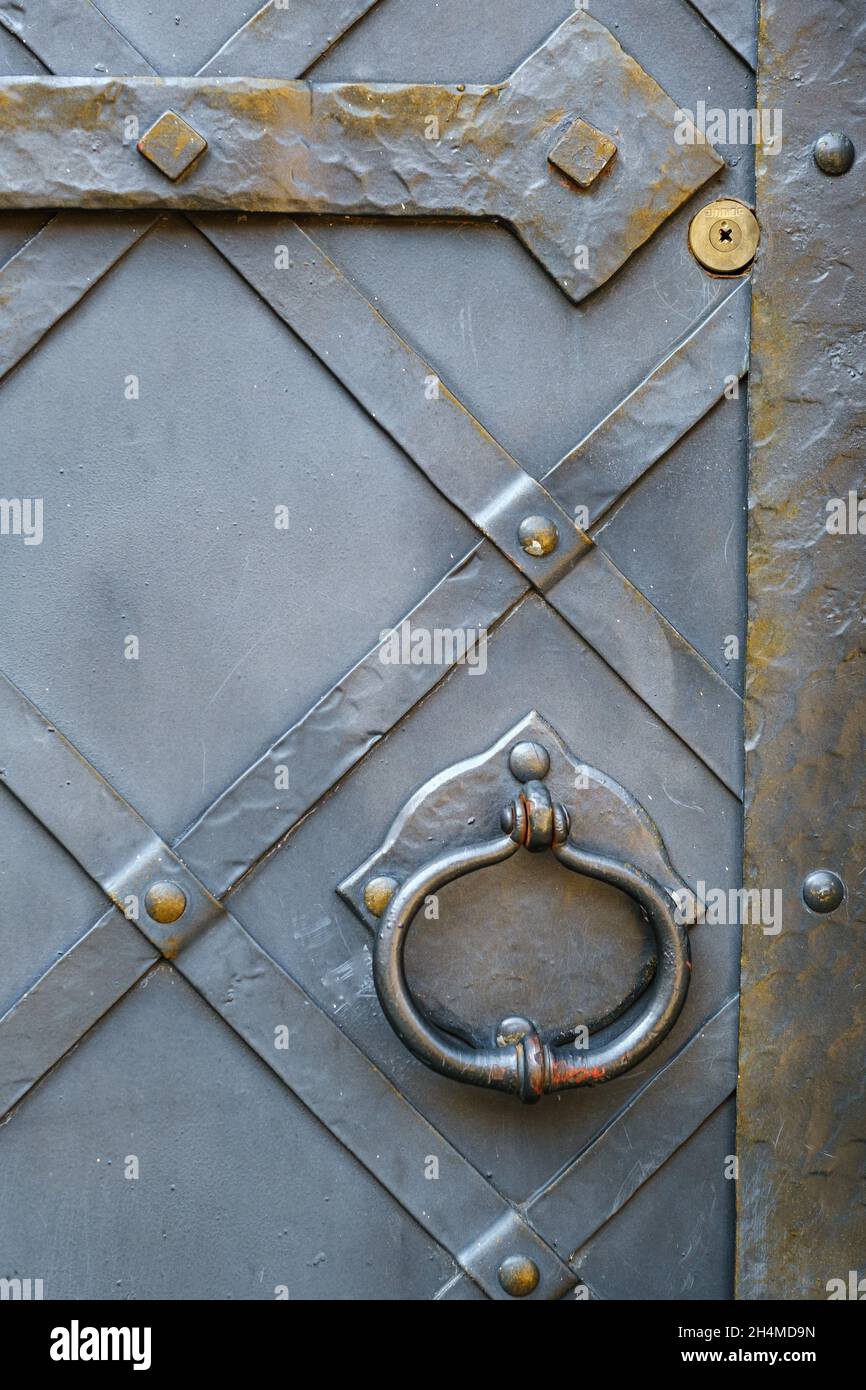 Old fashioned forged door hi-res stock photography and images - Alamy