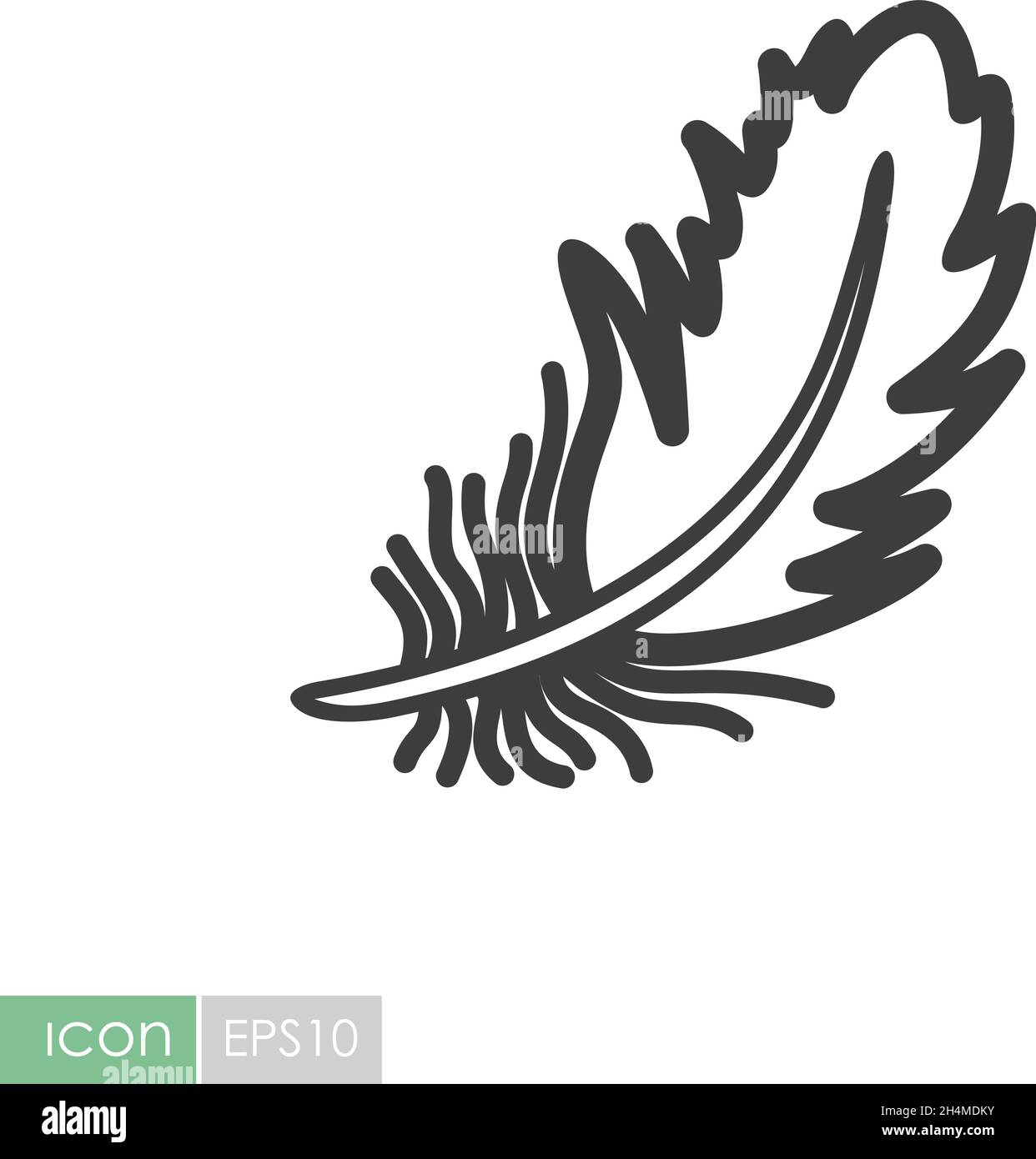 Feather icon. Farm animal sign. Graph symbol for your web site design ...