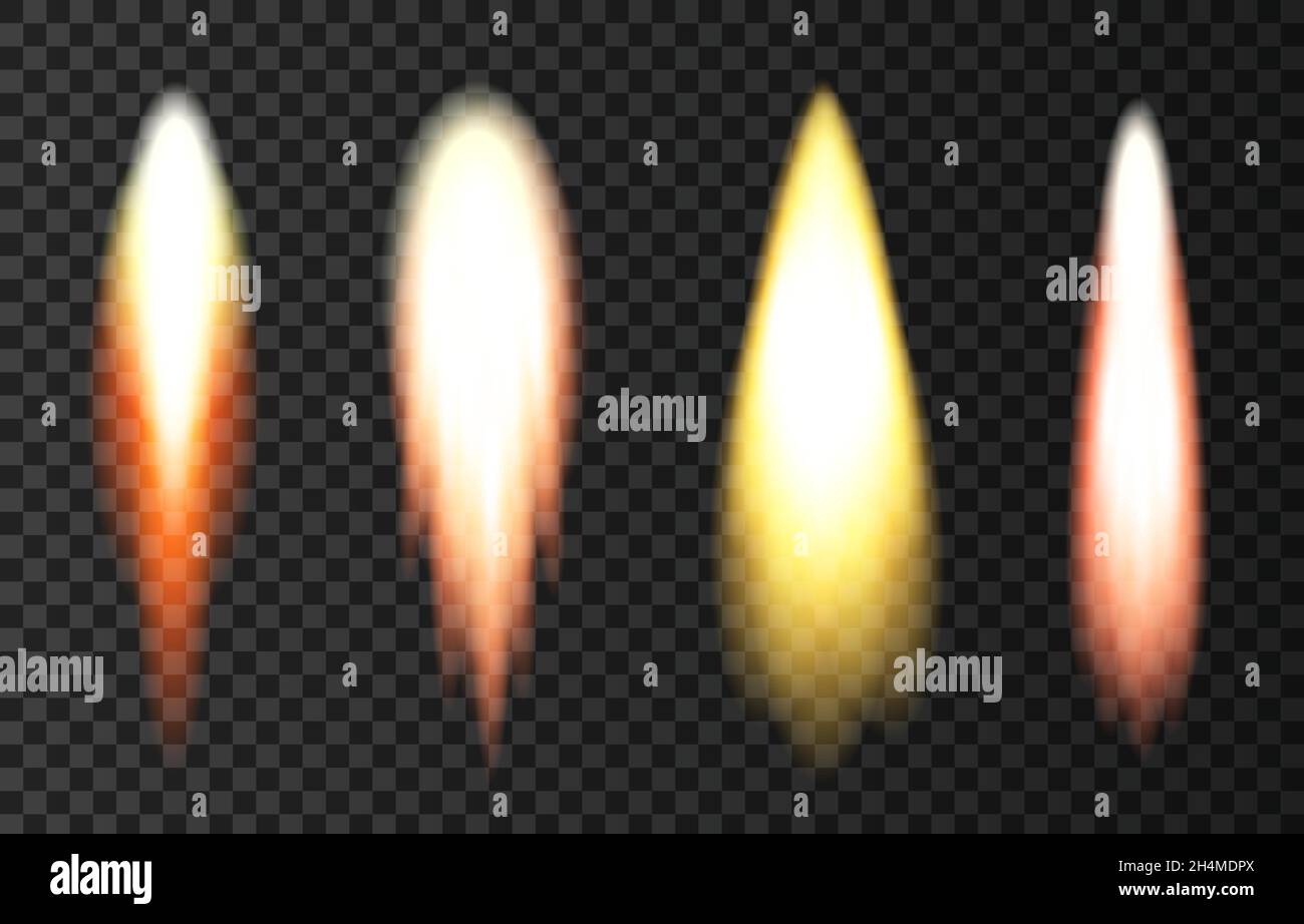 Flame and smoke from space rocket launch. Fire, comet or meteor on ...