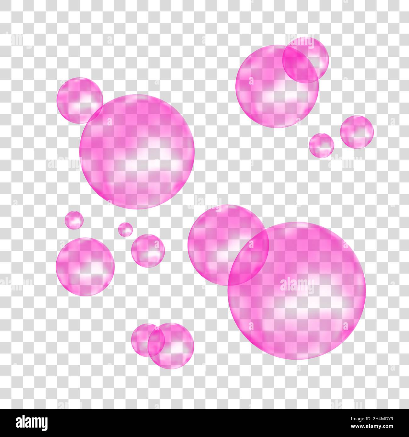 Fizz. Pink fizzing air or water bubbles on white background. Fizzy ...