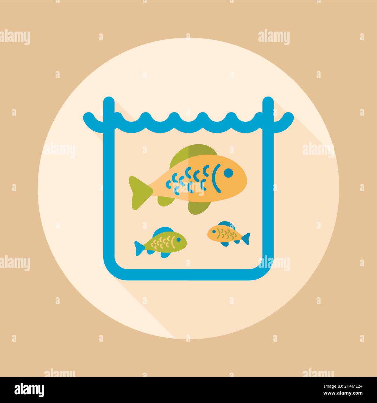 Trout in a lake Stock Vector Images - Alamy