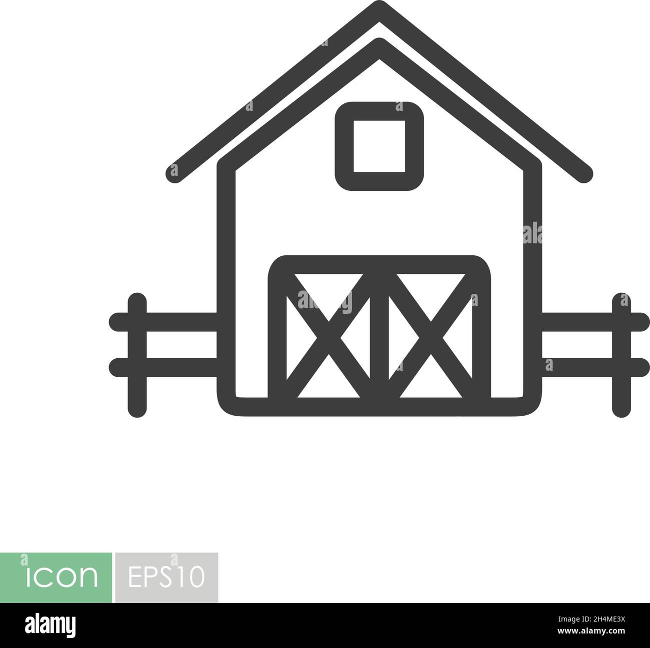 Barn icon. Farm animal sign. Graph symbol for your web site design ...