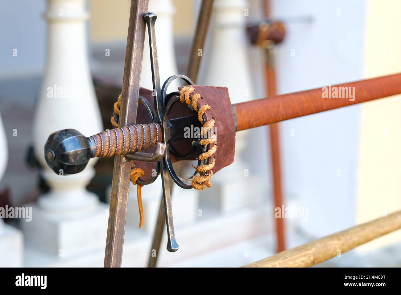 An ancient knight's sword .Medieval concept Stock Photo - Alamy