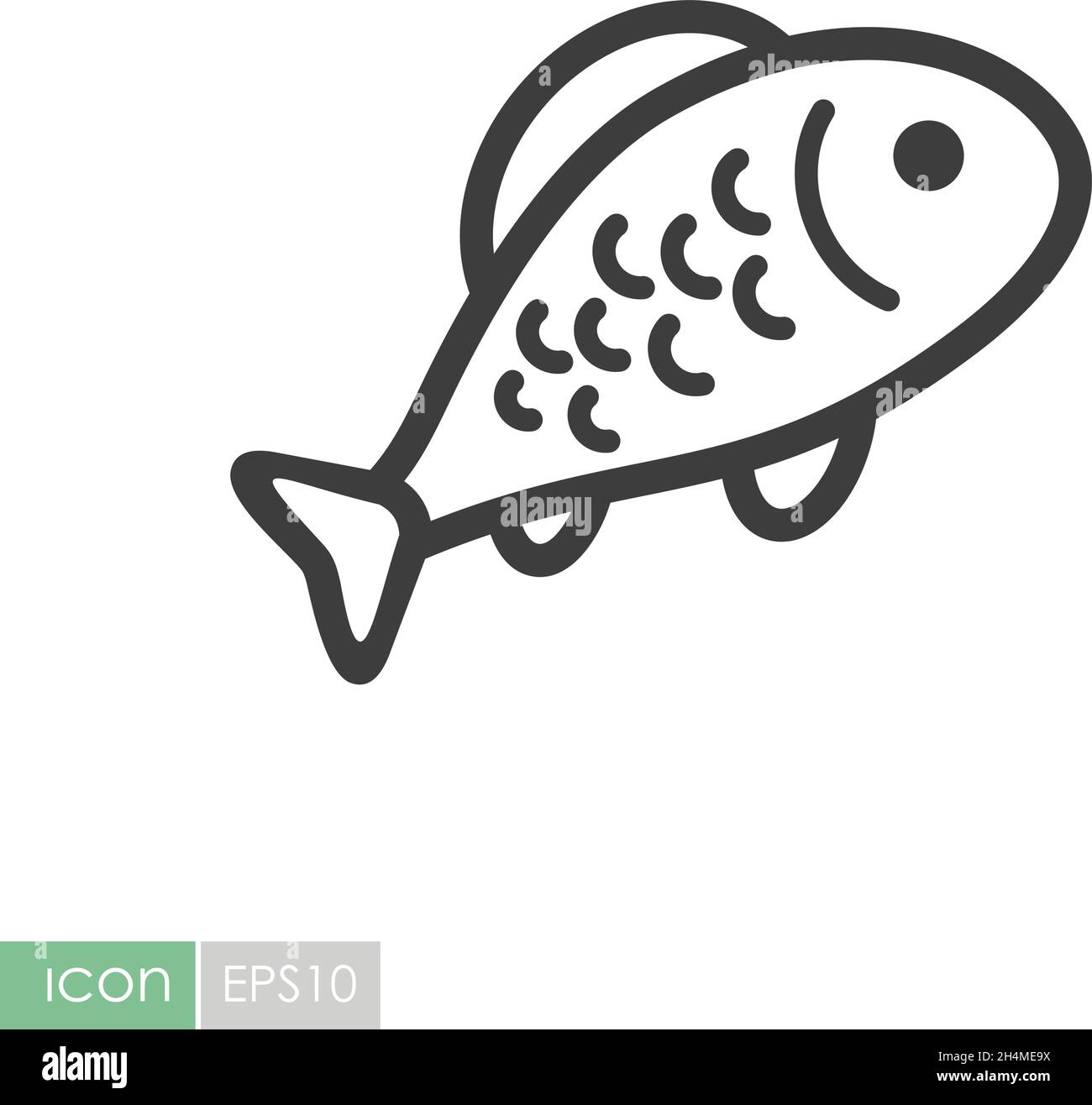 Fish icon. Farm animal sign. Graph symbol for your web site design ...